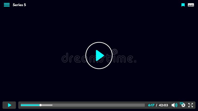 HUD Video and Sound Player Screen Interface Stock Vector - Illustration ...