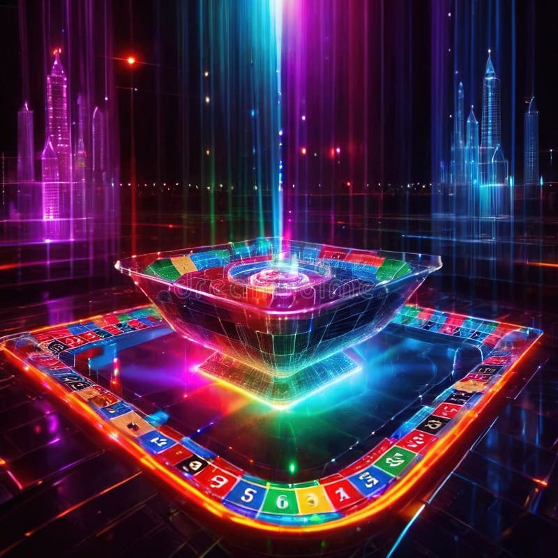 Online and Virtual Gambling, Shown by Digital Representation of ...