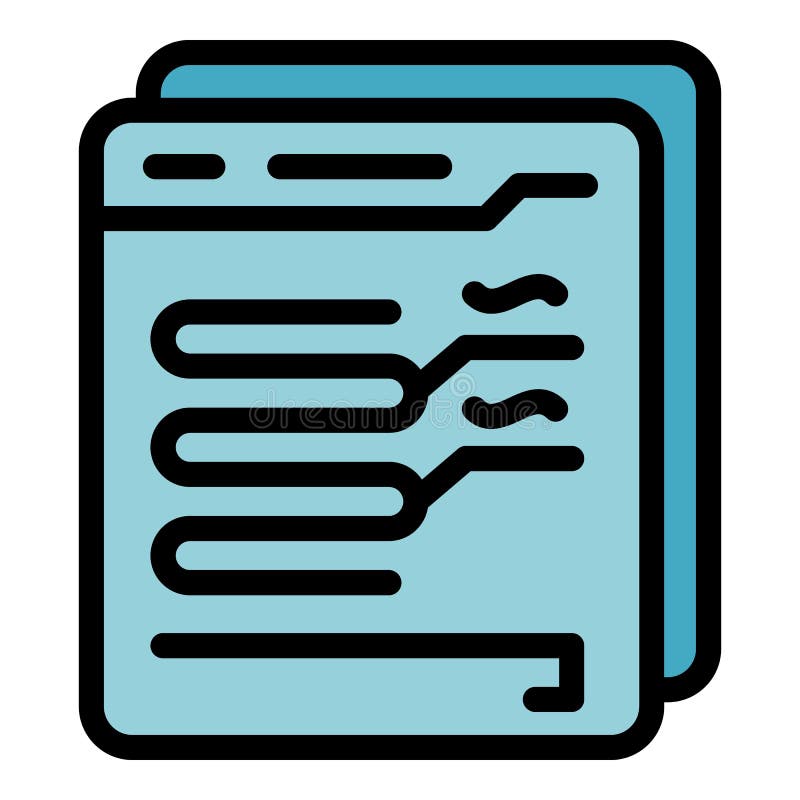 Online Virtual Interaction Icon Color Outline Vector Stock Vector ...