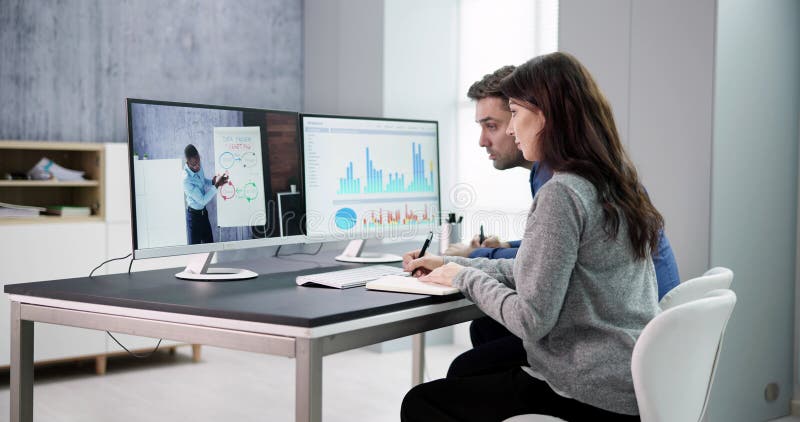 Online Virtual Lecture or Tutorial Meeting Stock Photo - Image of ... Online Virtual Lecture or Tutorial Meeting Stock Photo - Image of ...