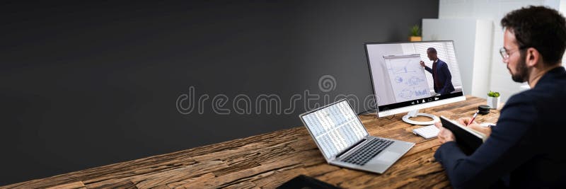 Online Virtual Lecture Webinar Stock Photo - Image of conference, learn ... Online Virtual Lecture Webinar Stock Photo - Image of conference, learn ...