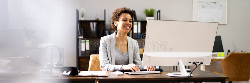 Online Virtual Training Webinar Conference Stock Image - Image of girl ...