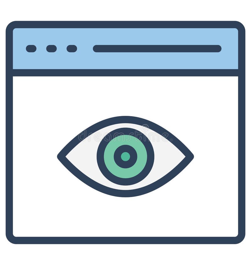 Visible Icon On White Background. Simple Element Illustration From User ...