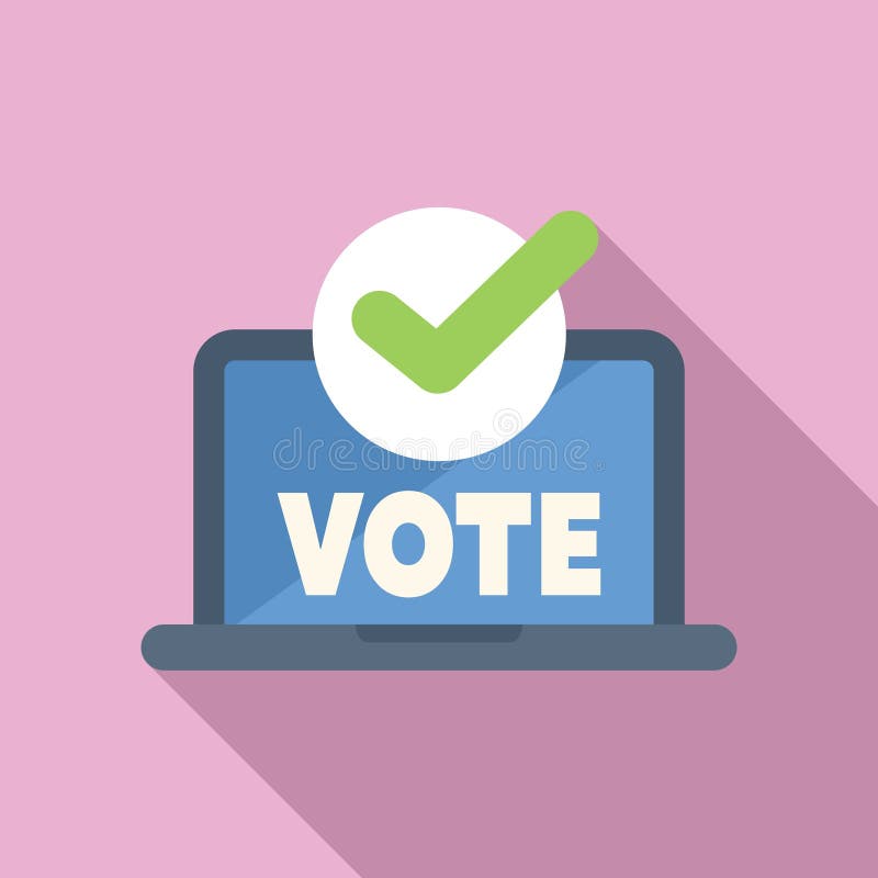 Online Voting System Showing Verified Vote on Laptop Screen Stock ...