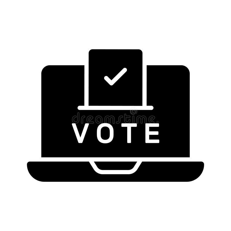 Online Voting Vector Design, Isolated on White Background Stock Vector ...
