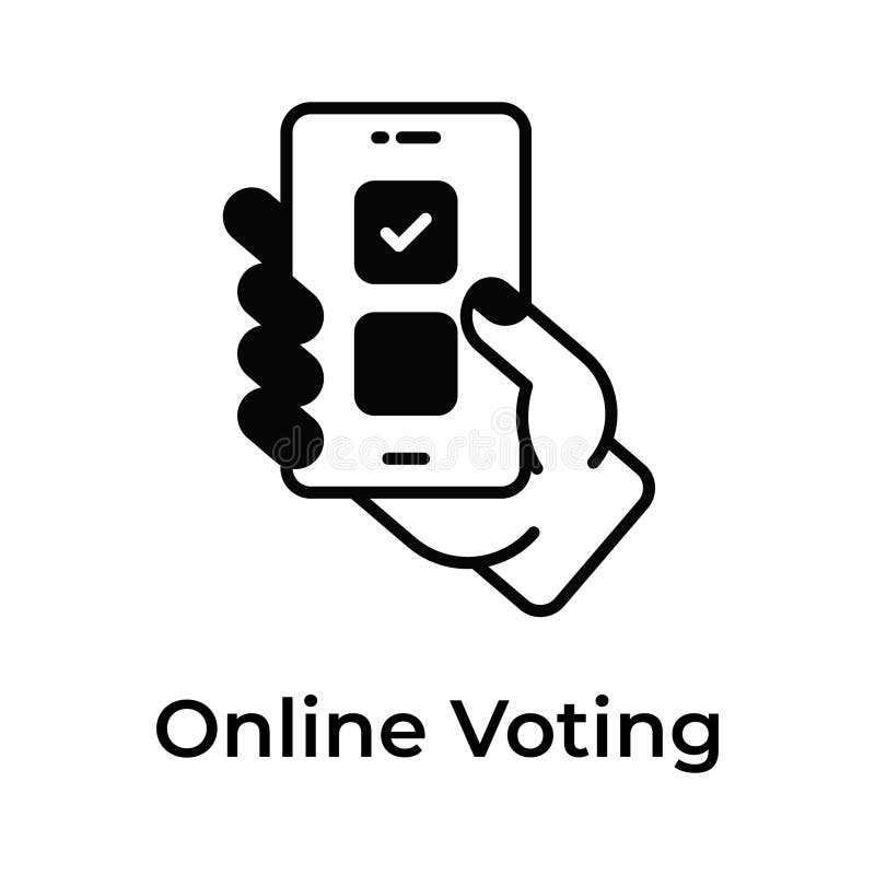 Online Voting Vector Design, Isolated on White Background Stock Vector ...