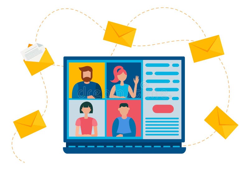 Online Webinar, Conference on the Internet, Remote Communication ...