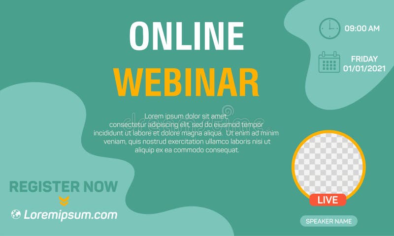 Online Webinar Invitation Design. Invitation Banner To the Online ...