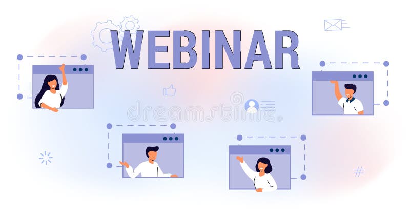 Online Webinar Video Conference Remote Communication with Distant Live ...