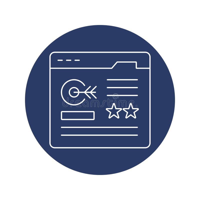 Online Website Features Icon Vector Stock Vector - Illustration of ...