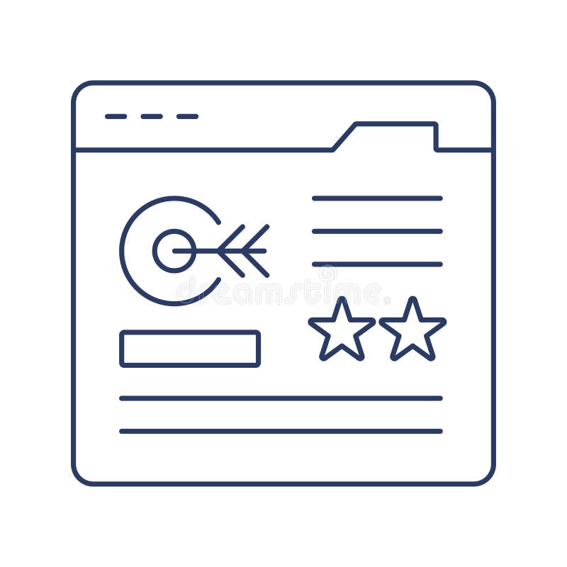 Online Website Features Icon Vector Stock Vector - Illustration of ...