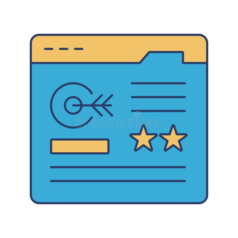 Online Website Features Icon Vector Stock Vector - Illustration of ...