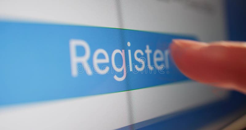 Online Website Registration or Application Form Stock Photo - Image of ...