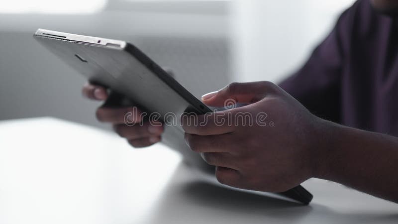 Online Work Digital Business Hands Using Tablet Stock Video - Video of ...