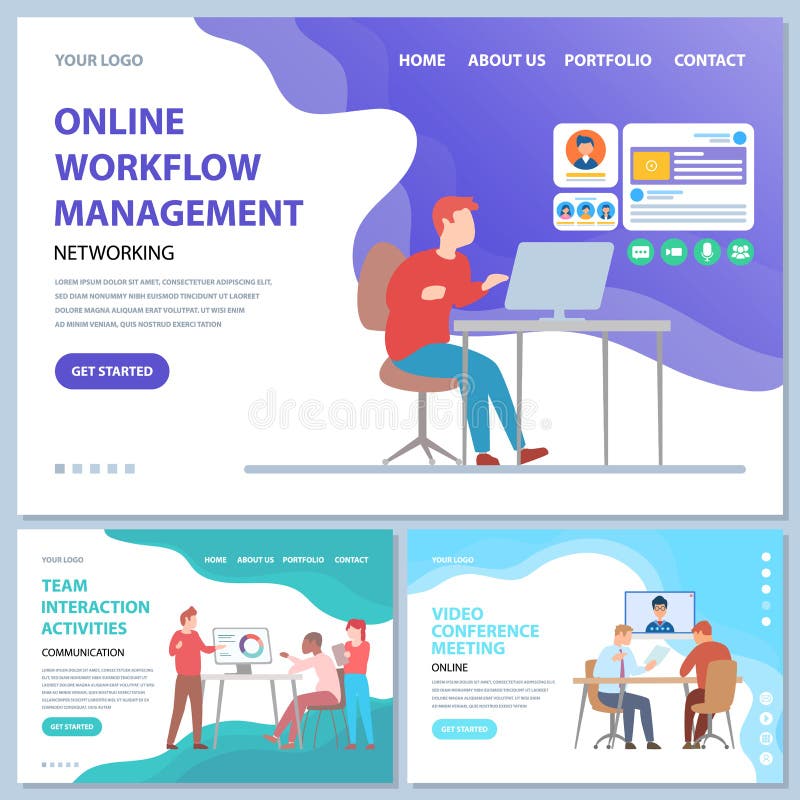 Online Workflow Management, Team Interaction Activities, Video Conference Meeting Website ...