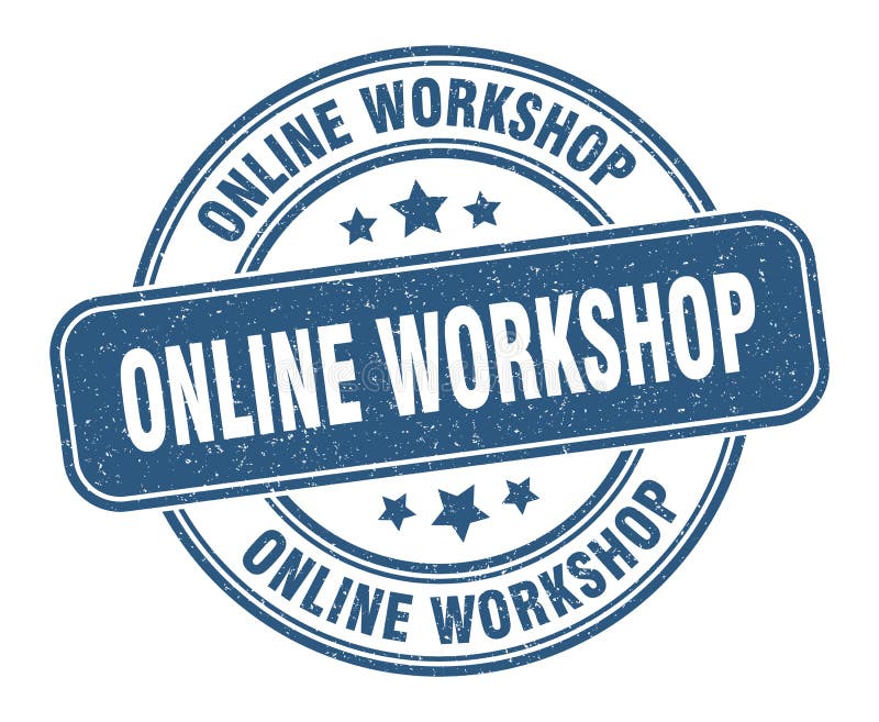 Online Workshop Stamp. Online Workshop Label. Round Grunge Sign Stock ...