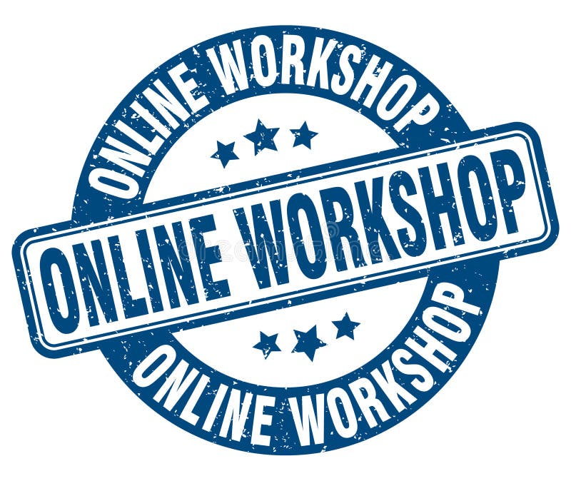 Online Workshop Stamp. Online Workshop Label. Round Grunge Sign Stock ...