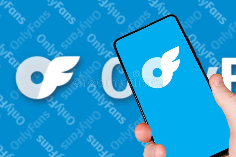 OnlyFans App Logo Social Media on Smartphone and Computer Editorial ...