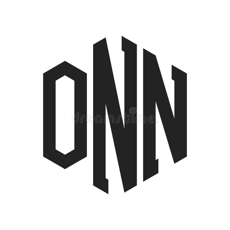 ONN Logo Design. Initial Letter ONN Monogram Logo Using Hexagon Shape ...
