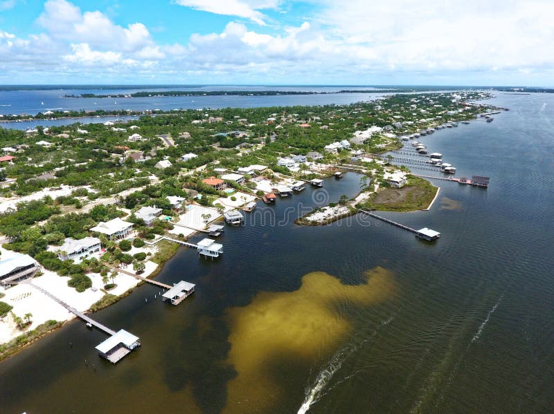 Aerial View of the Beach at Ono Island Stock Photo - Image of pensacola ...