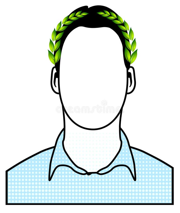 Onore con alloro illustrazione vettoriale. Illustrazione di invito ...