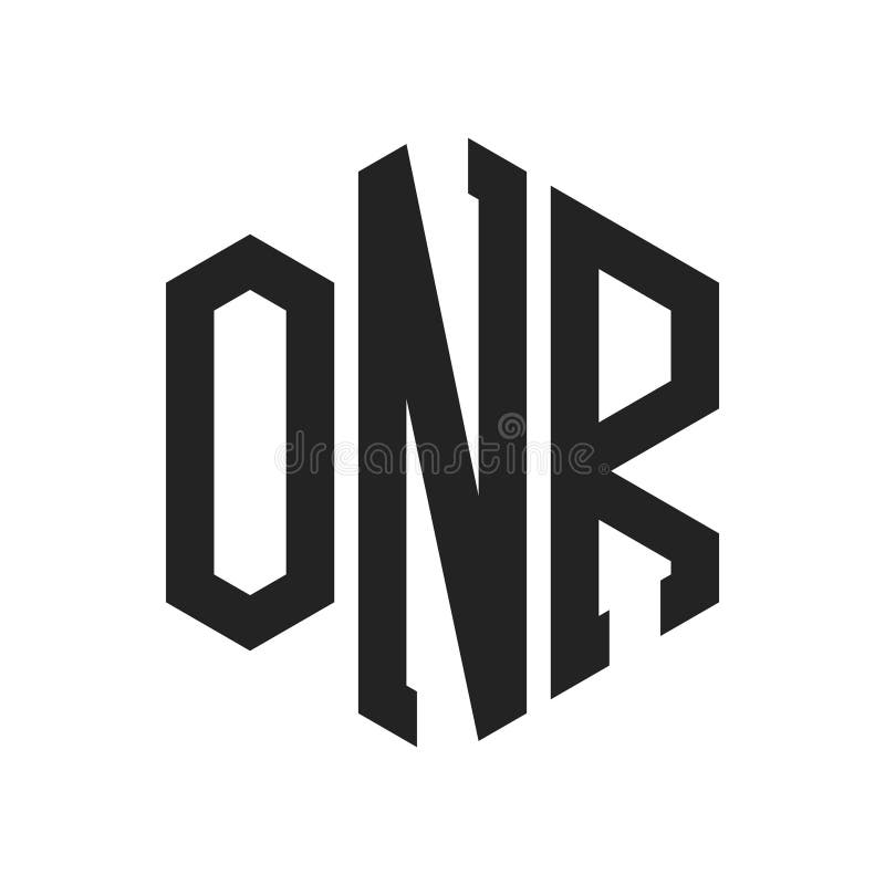 ONR Logo Design. Initial Letter ONR Monogram Logo Using Hexagon Shape ...