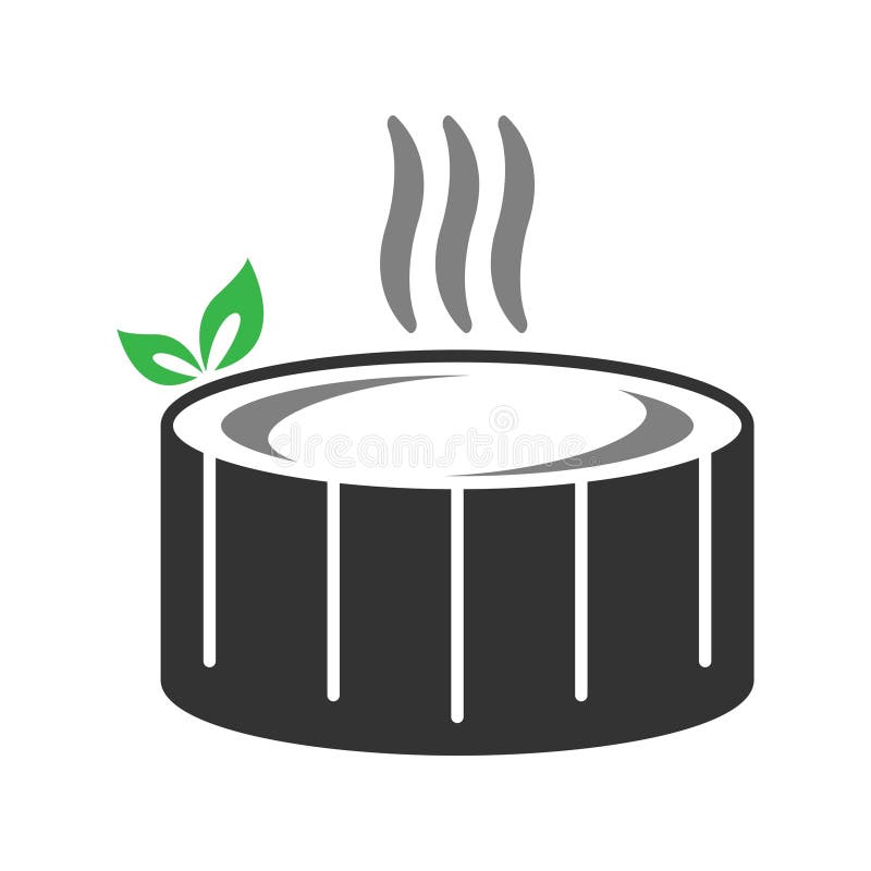 Onsen hot springs icon stock vector. Illustration of springs - 336626927