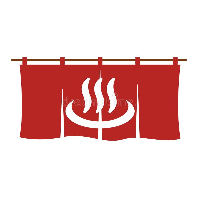 Onsen hot springs icon stock vector. Illustration of ryokan - 336626939