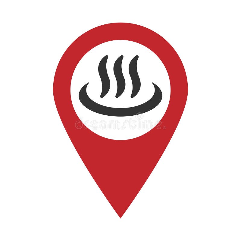 Onsen hot springs icon stock vector. Illustration of warm - 336626959