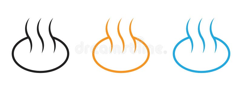 Onsen Icon Thin Line Illustration Set Stock Vector - Illustration of ...