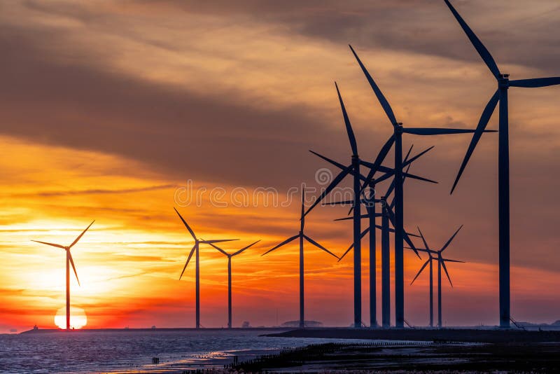 Wind farm stock photo. Image of climate, farm, electric - 259773988