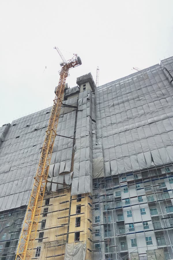 Onsite Image of Construction Industry Show Protection of Dust Under ...