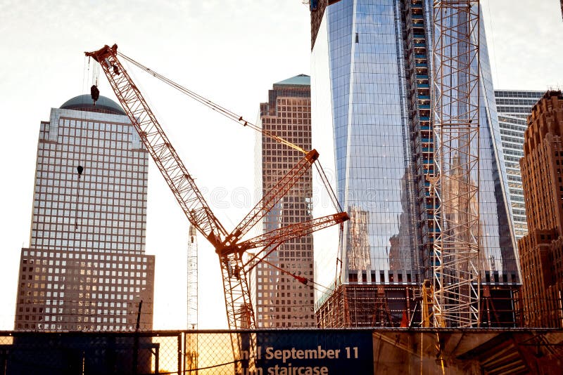 ?onstruction No World Trade Center Foto Editorial - Imagem de manhattan ...