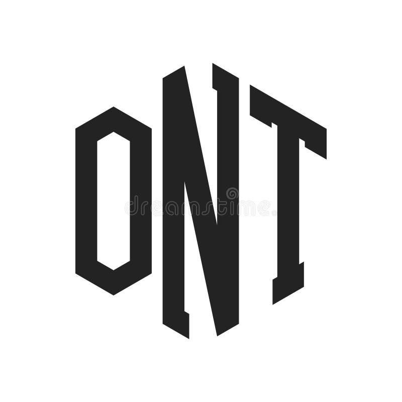 ONT Logo Design. Initial Letter ONT Monogram Logo Using Hexagon Shape ...