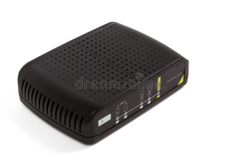 ONT - Optical Network Terminal Stock Image - Image of catv, plastic ...