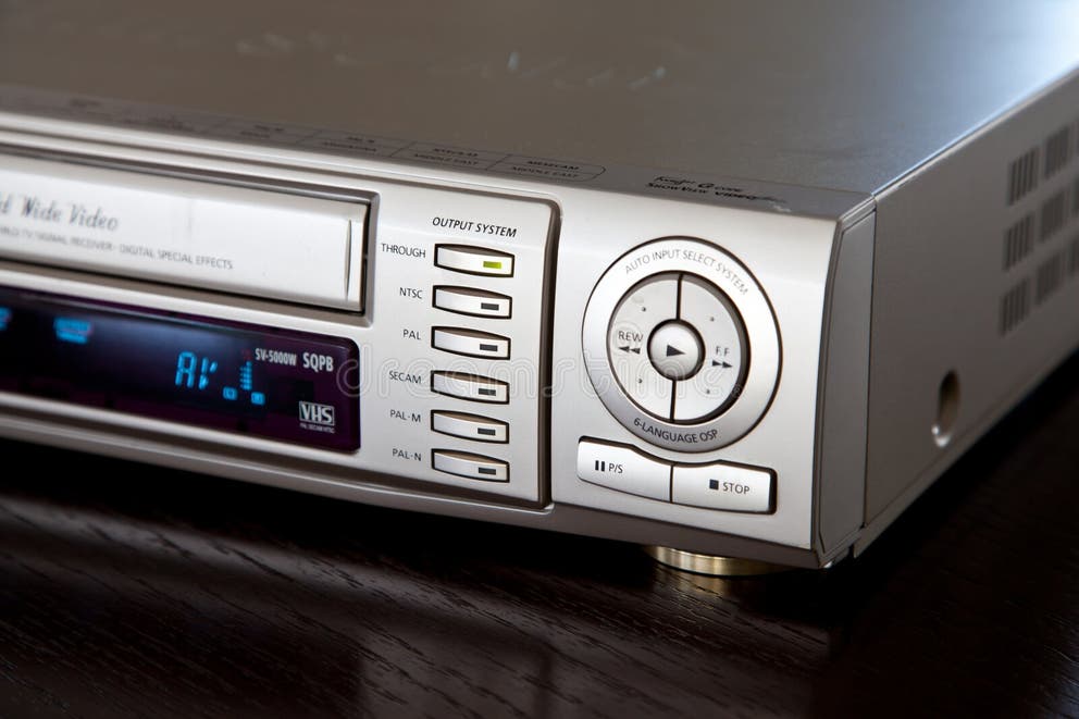 Ontario Canada - APRIL 7, 2018: VHS VCR Video Player Device Front Panel ...