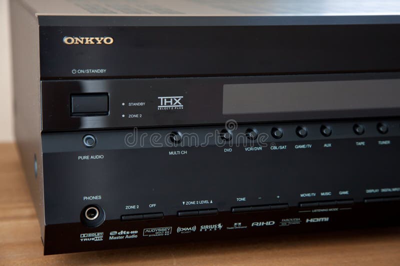 Av Home Theater Receiver Black Front Panel Stock Photos - Free ...