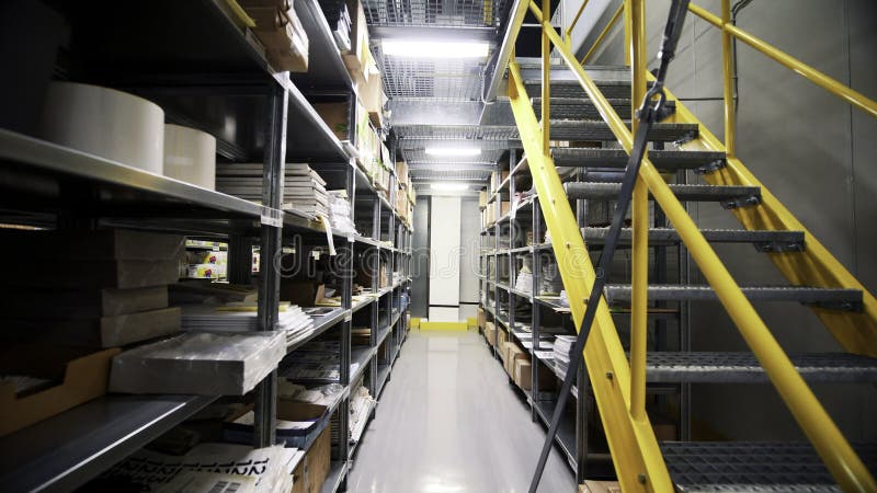 Ontario - Canada, March 15, 2023: Large Logistic Warehouse Full of ...
