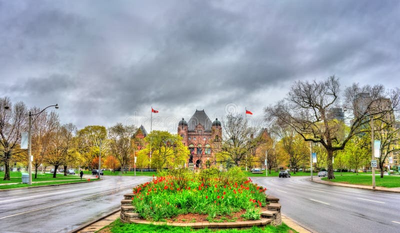 Ontario Legislative Building at Queen`s Park in Toronto, Canada Stock ...