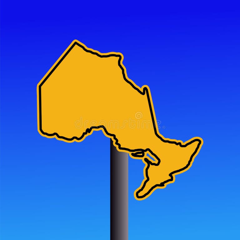 Ontario Province Outline Map Stock Illustrations – 713 Ontario Province ...