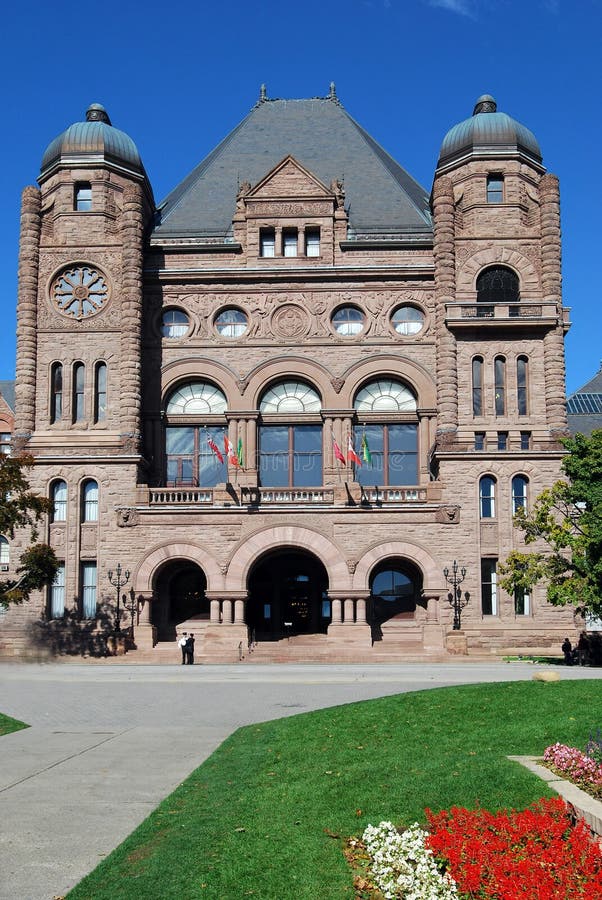 Ontario Parliament Building, Central Block Stock Photo - Image of ...