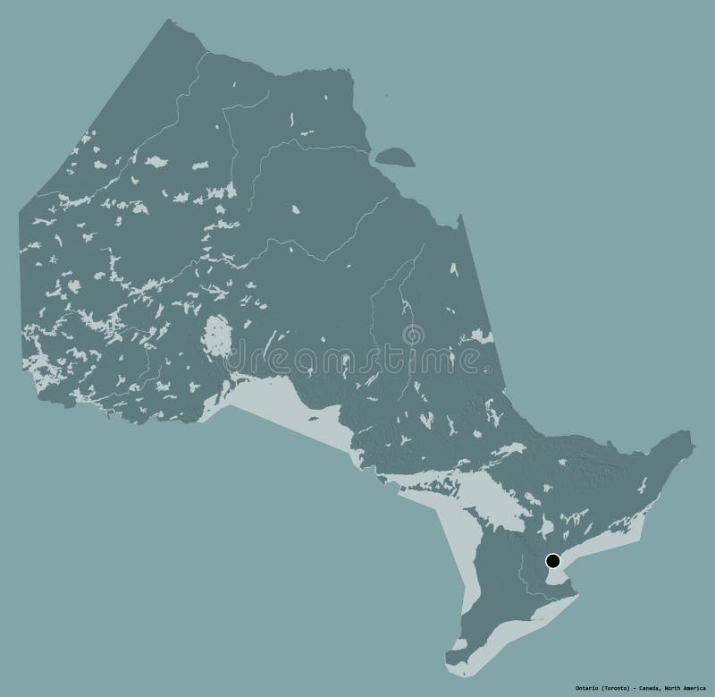 Ontario, Province of Canada, on Solid. Administrative Stock ...