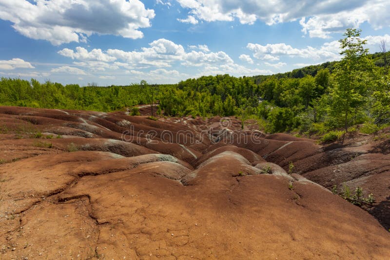 Ontario`s Badlands stock photo. Image of tourism, earth - 159286528