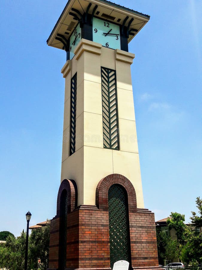 Ontario Town Square Clock Tower Editorial Image - Image of ontario ...