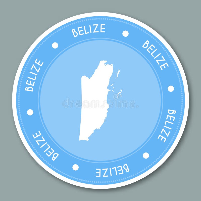 De Kaartetiket Van Belize Met Retro Wijnoogst Gestileerd Ontwerp Vector ...