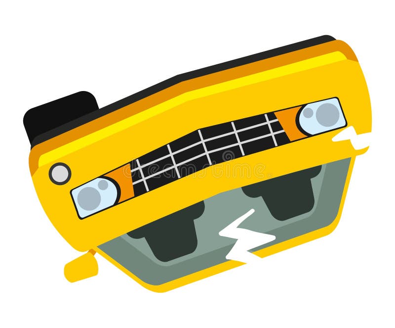 Ontwerp Van Het Auto Het Ongeval Geïsoleerde Pictogram Stock ...