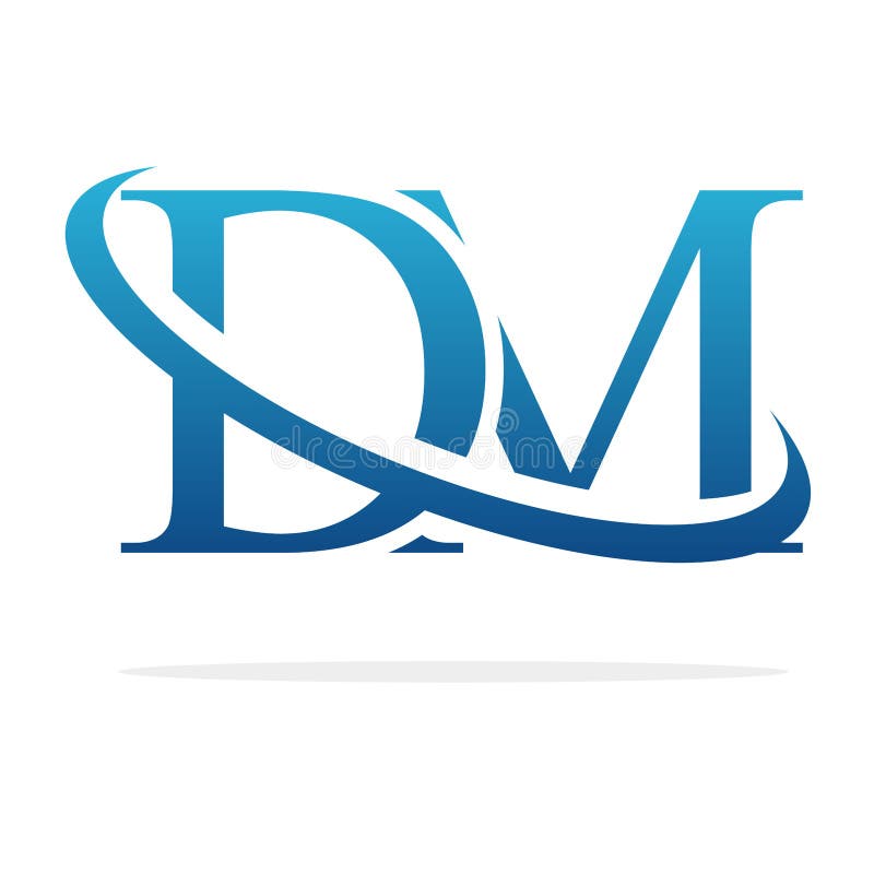 Ontwerp Van Het Creative DM-logo Vector Illustratie - Illustration of ...