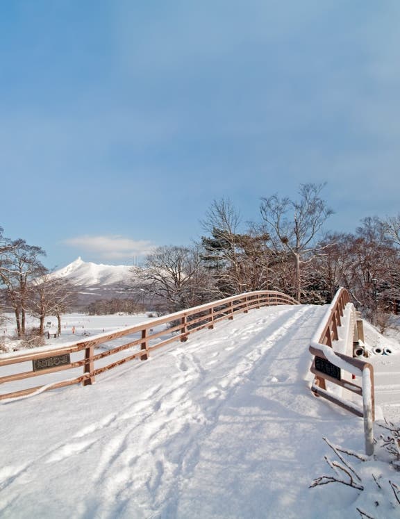 Onuma National Park in Winter Stock Photo - Image of space, blue: 13157734