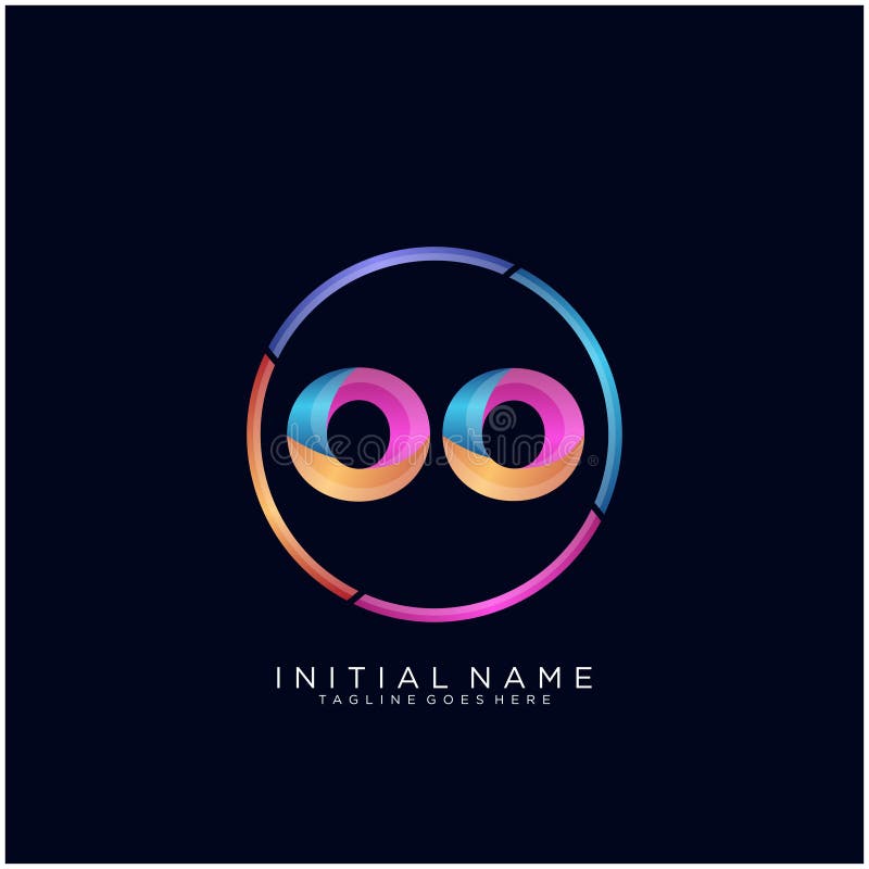 OO Letter Logo Icon Design Template Elements Stock Vector ...
