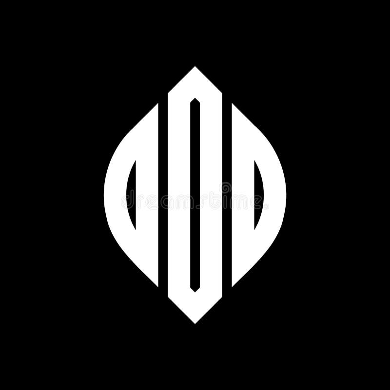 OOD Circle Letter Logo Design with Circle and Ellipse Shape. OOD ...